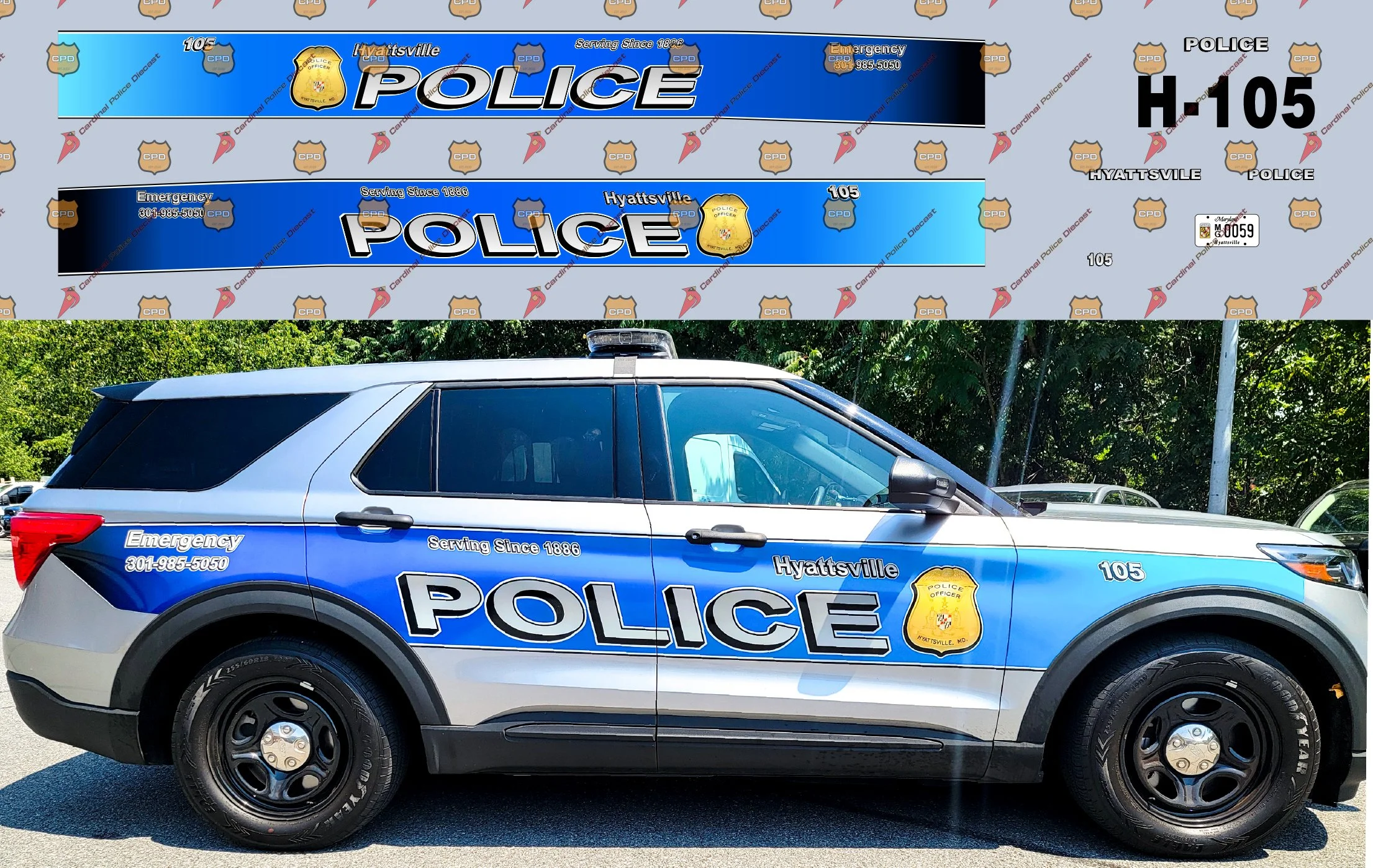Virginia State Police 2024 Graphics — Cardinal Police Diecast