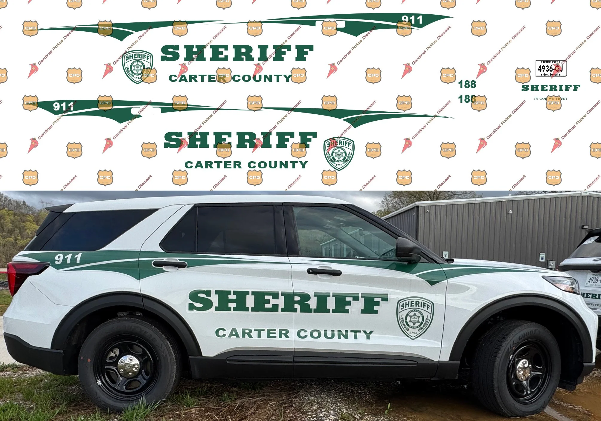 Rome, GA Police Department (2022 Design) — Cardinal Police Diecast