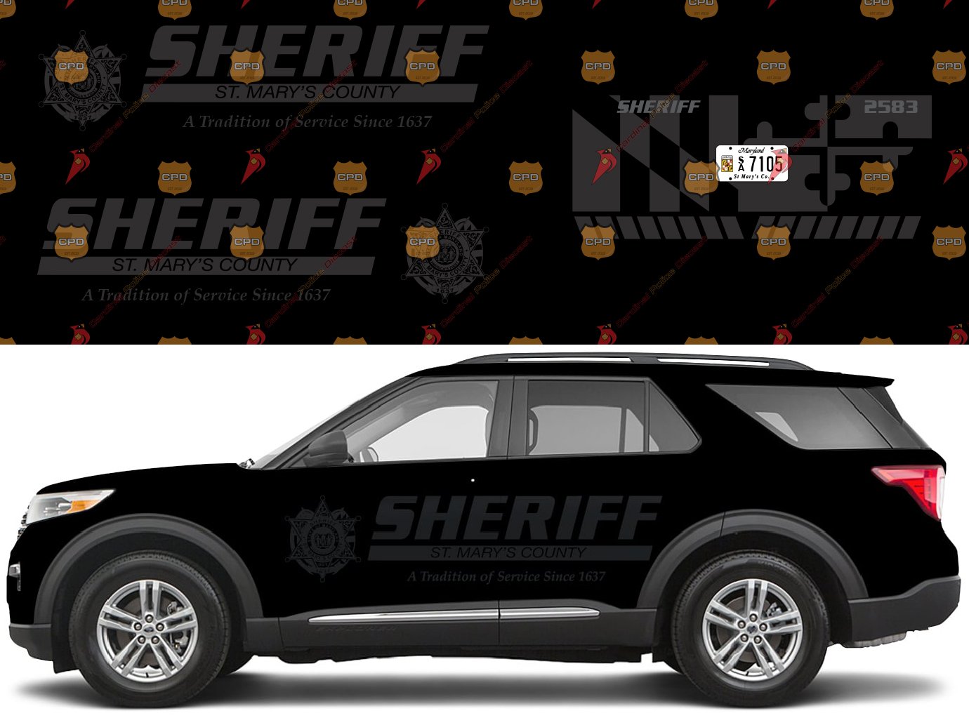 Virginia State Police 2024 Graphics — Cardinal Police Diecast