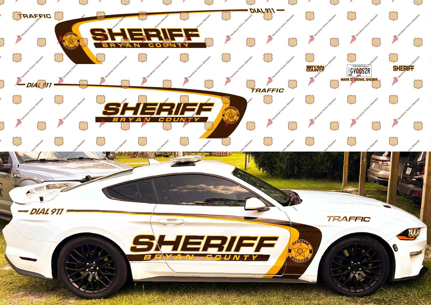 Florida Highway Patrol Subdued Graphics — Cardinal Police Diecast