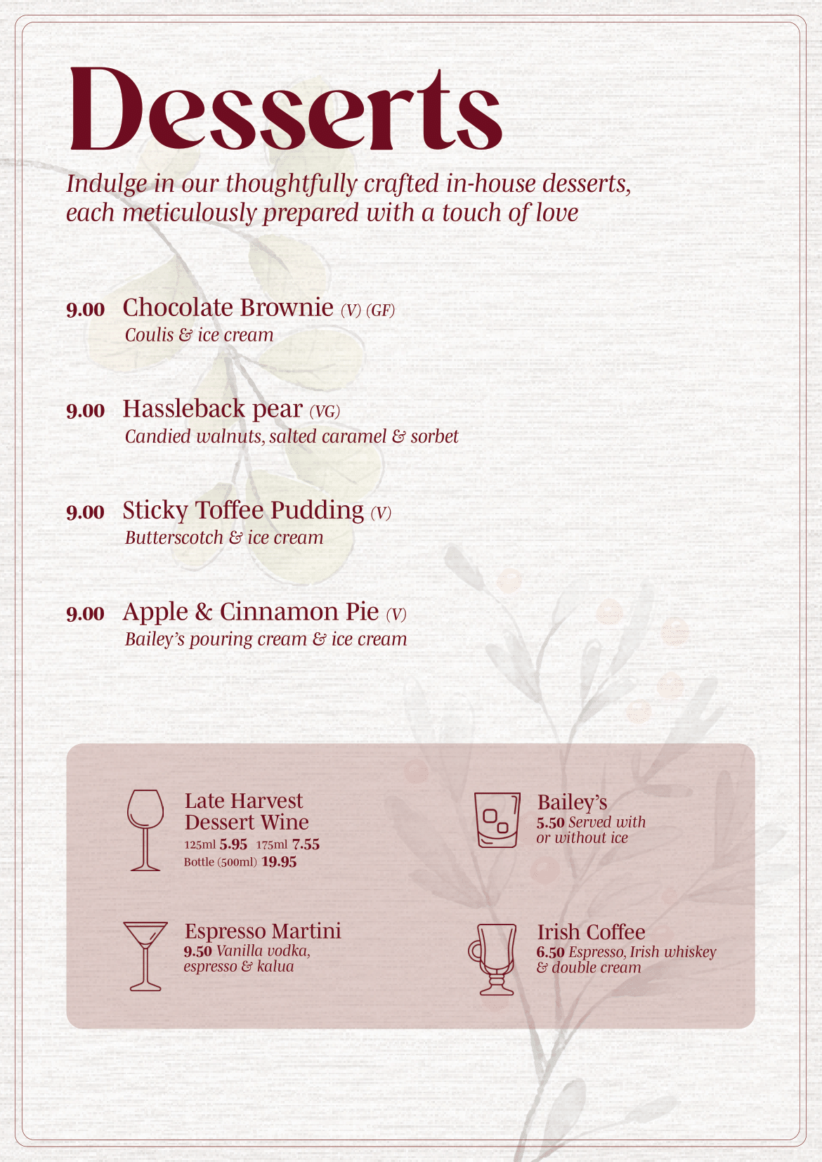 Menu — Wee Paree