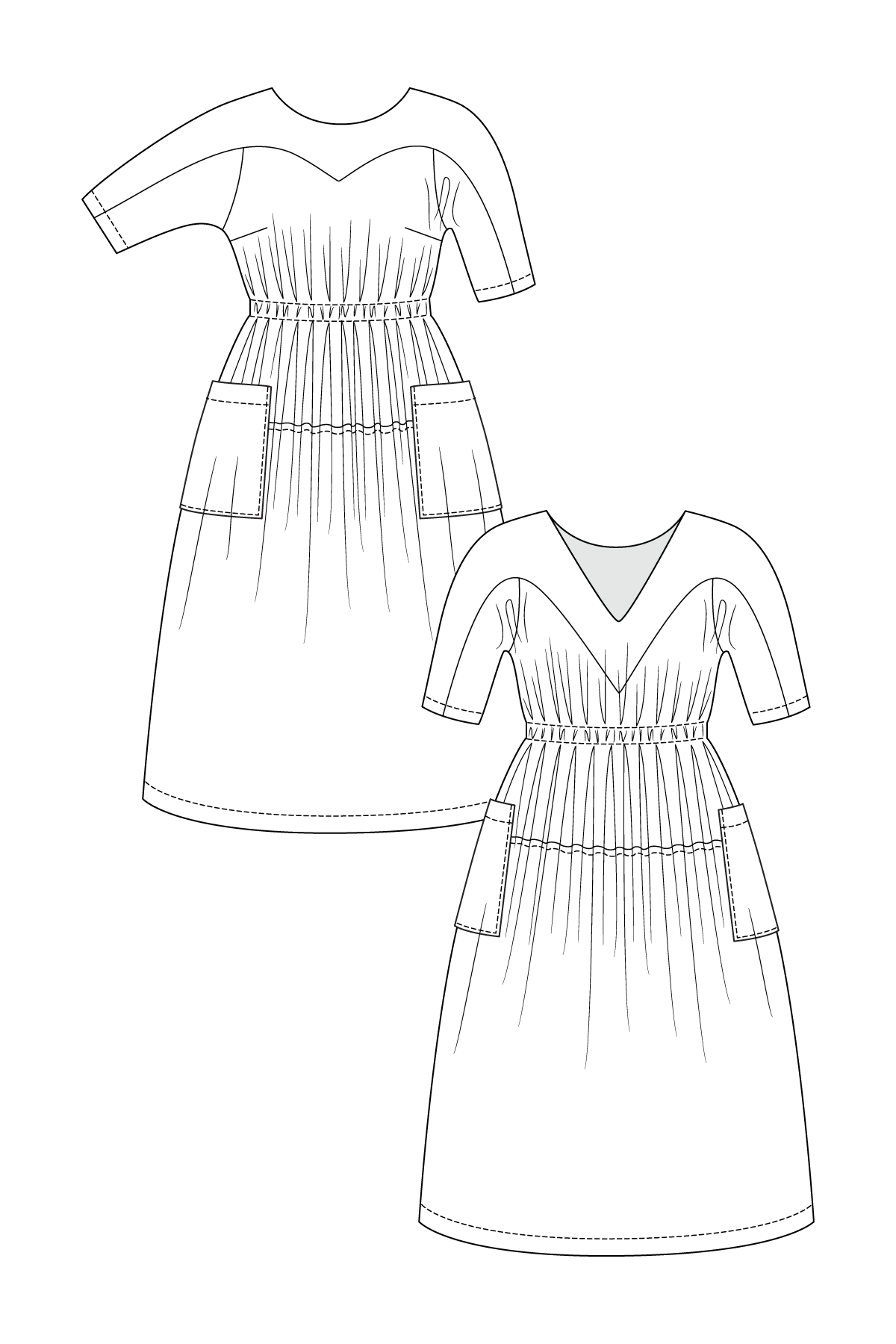 The Assembly Line - Balloon Sleeve Dress — HEY SEW SISTER