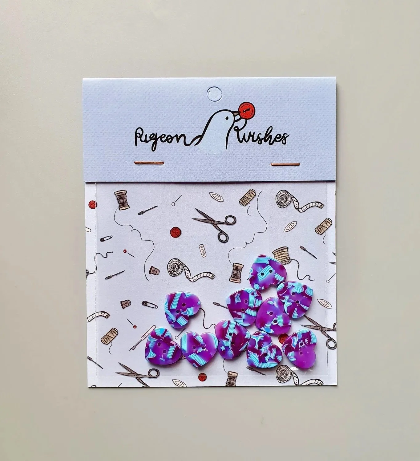 Paige Joanna x Pigeon Wishes Buttons - Ice Cream Sorbet — HEY SEW SISTER