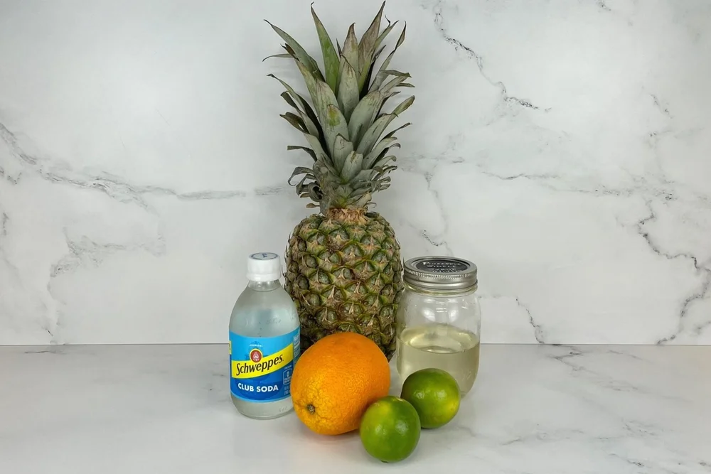 SPARKLING PINEAPPLE MOCKTAIL - Refreshing Drink! — Prep My Recipe