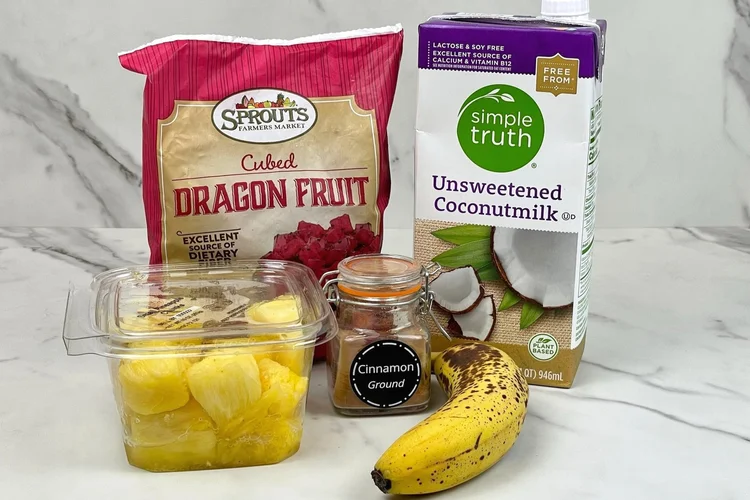 TROPICAL DRAGON FRUIT SMOOTHIE (Non-Dairy) — Prep My Recipe