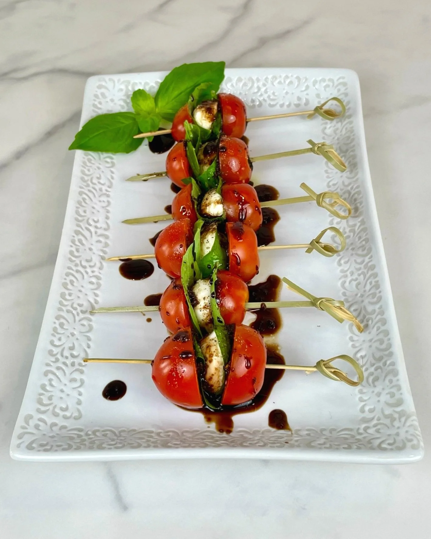CLASSIC CAPRESE SKEWERS - Simple Holiday Appetizer! — Prep My Recipe