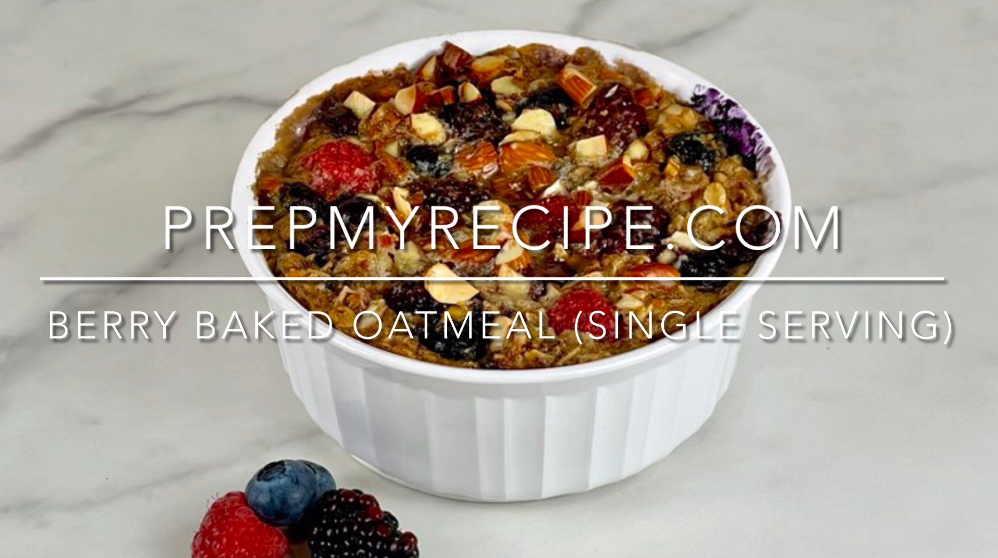 BERRY BAKED OATMEAL (Single Serving) - Delicious! — Prep My Recipe