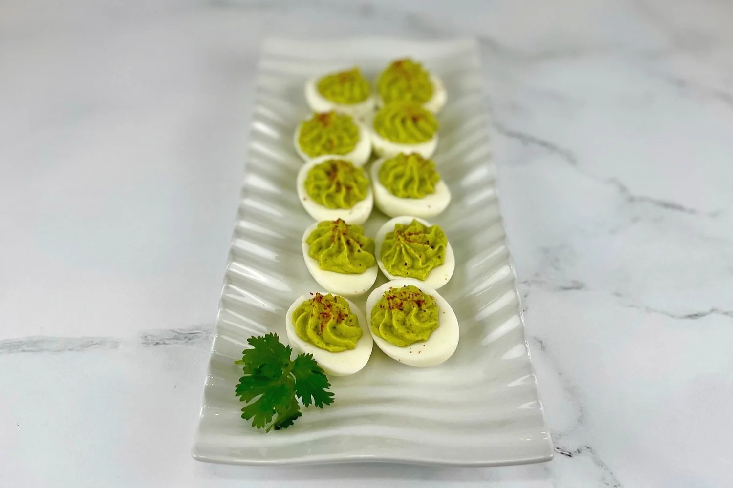 AVOCADO DEVILED EGGS - A Delicious Appetizer! — Prep My Recipe