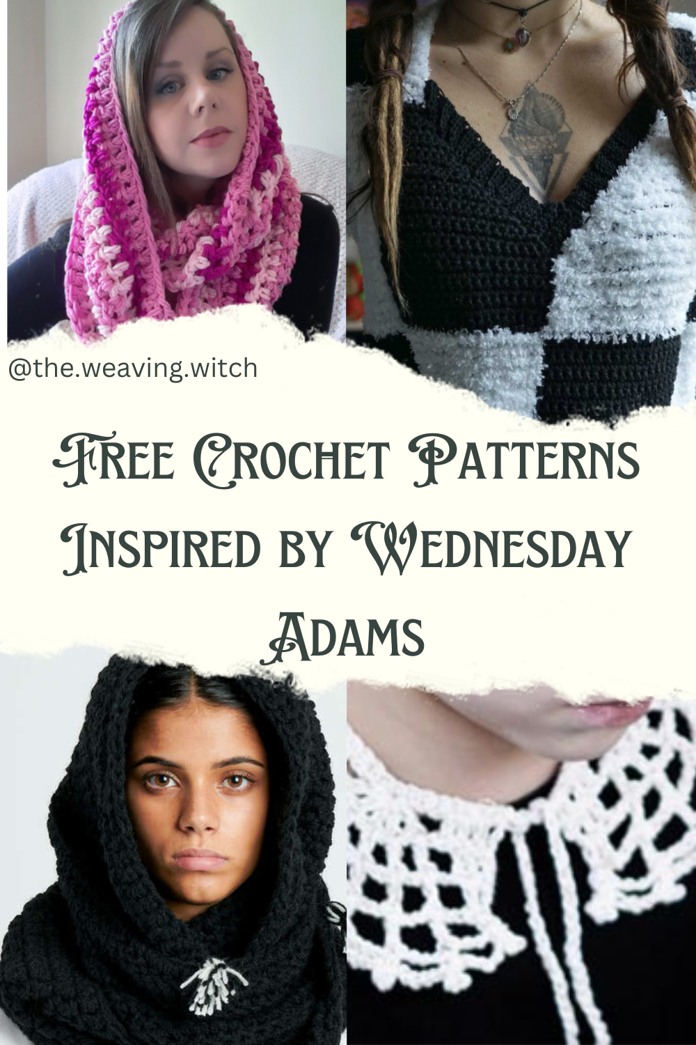 Free Crochet Patterns inspired by Wednesday Adams — The Weaving Witch