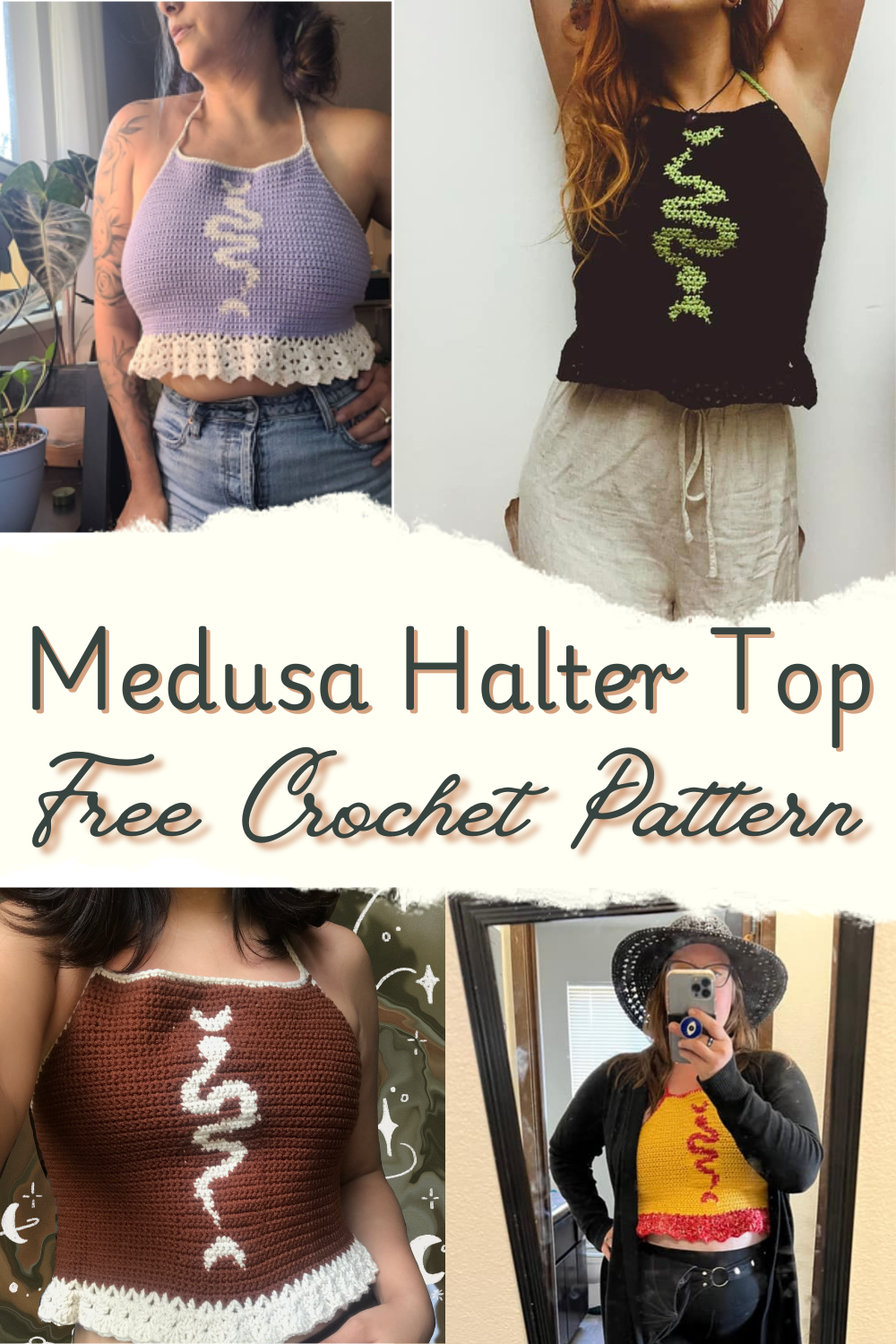 Free Crochet Pattern - The Medusa Halter Top — The Weaving Witch