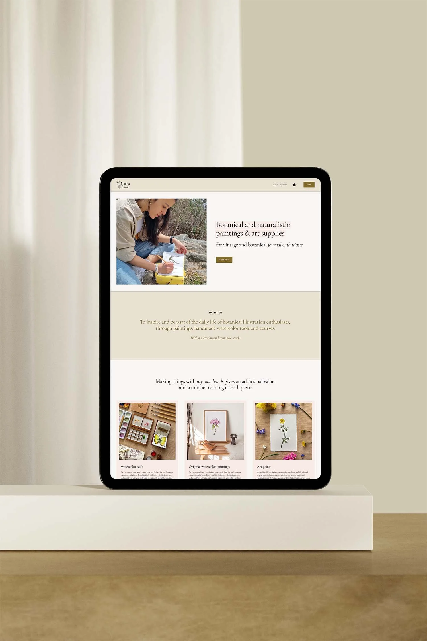 Proceso de trabajo: migración de tienda online en Etsy hacia Squarespace para Nailea Sarait ...