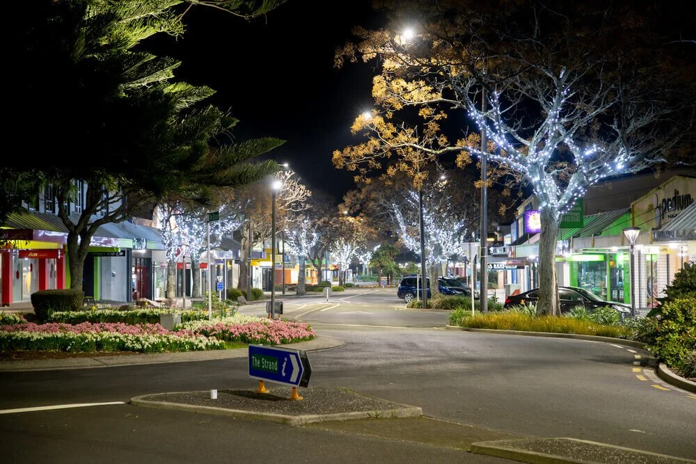 Lighting up the strand Whakatane