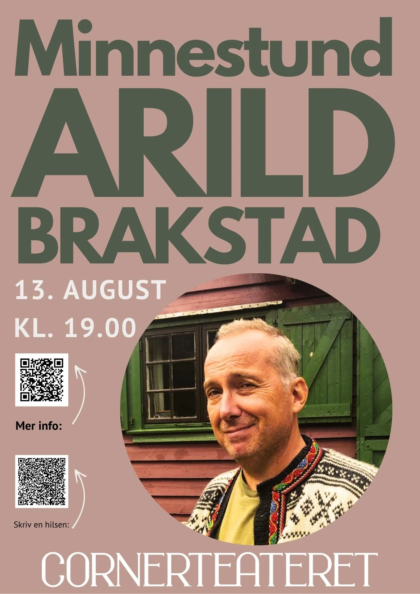 Minnestund ARILD BRAKSTAD — Cornerteateret
