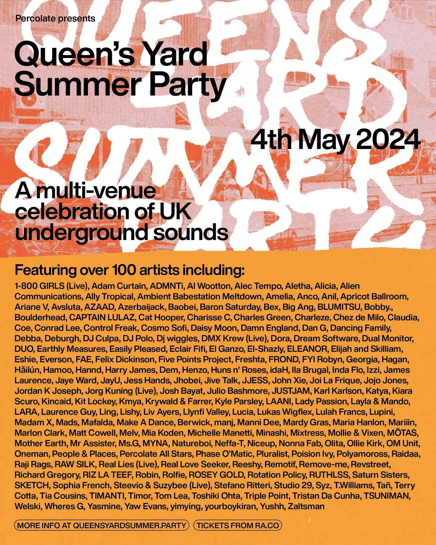 Queen's Yard Summer Party 2024 + AFTERPARTY — Colour Factory