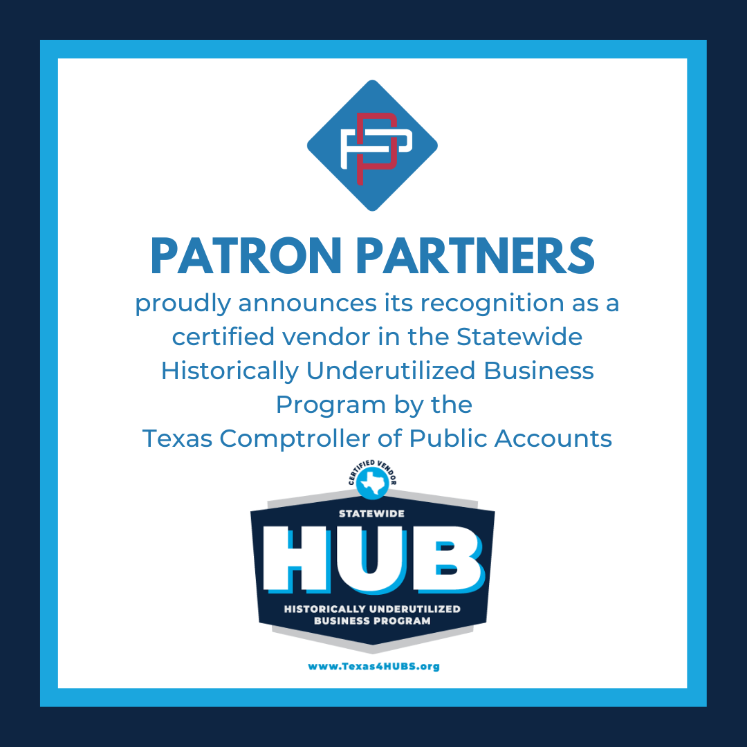Patron Partners is now a Certified HUB Vendor — Patron Partners