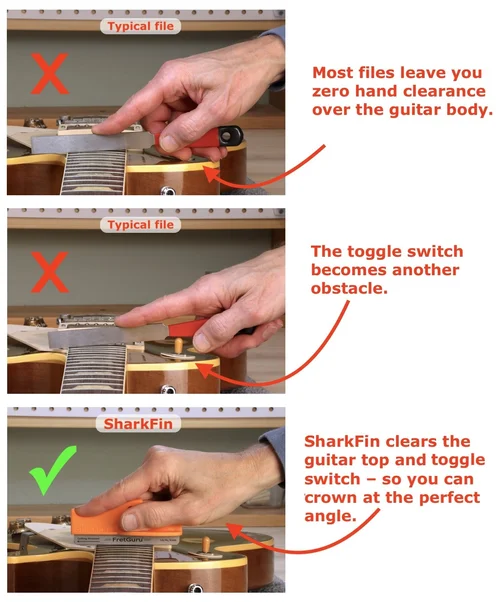 Fret Crowning Files — Shop — FretGuru | Premium Precision Guitar Tech ...