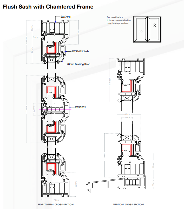 Eurocell Logik Flush Sash PVC Windows | External Doors Online