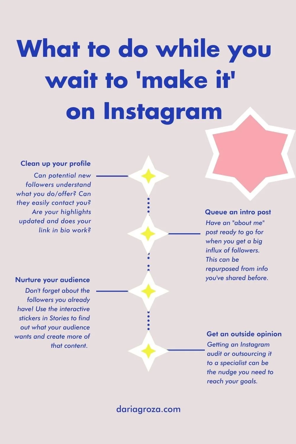 Do This While Waiting to "Make It" on Instagram — Daria Groza Social Media