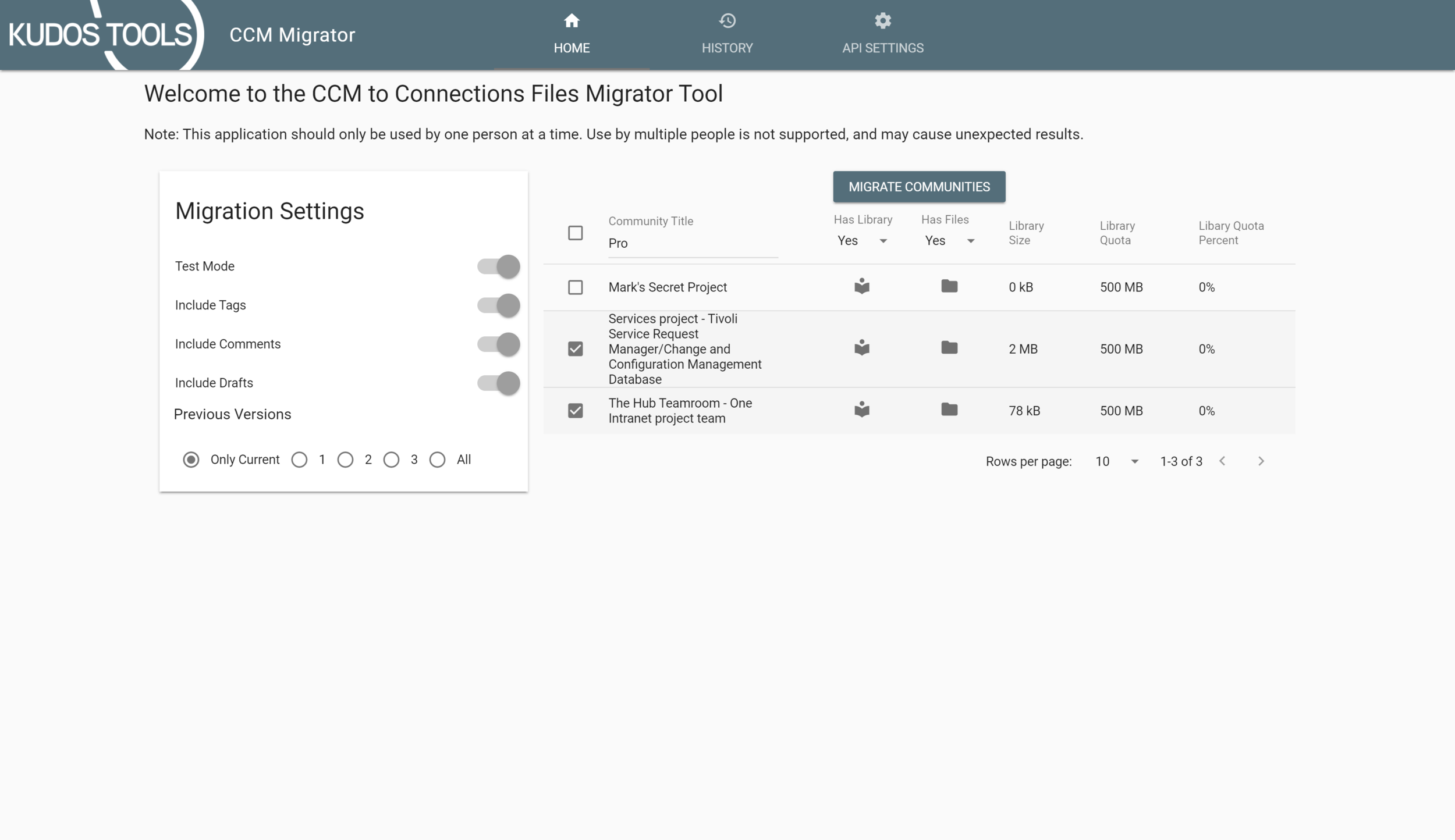 CCM Migrator: A tool to migrate data from CCM library — Huddo