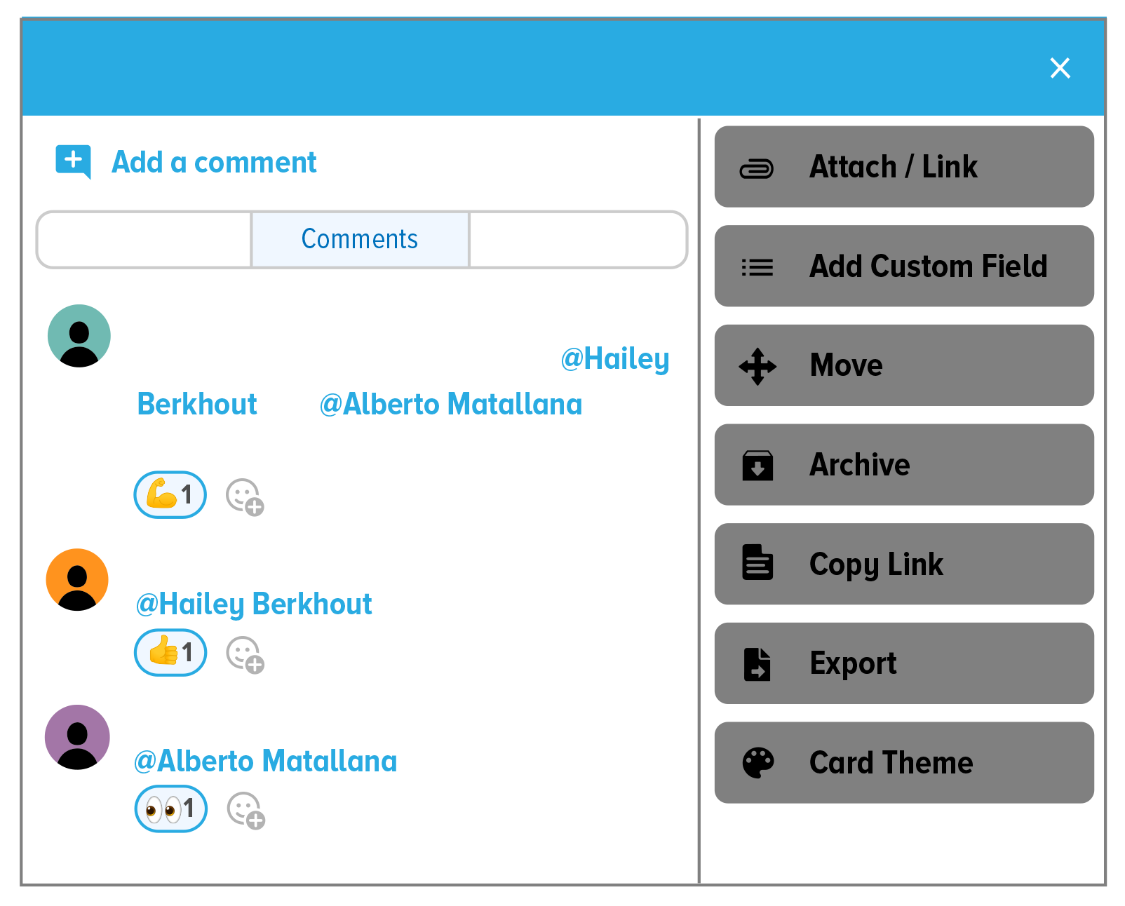 Boards Features: Manage tasks for teams — Huddo