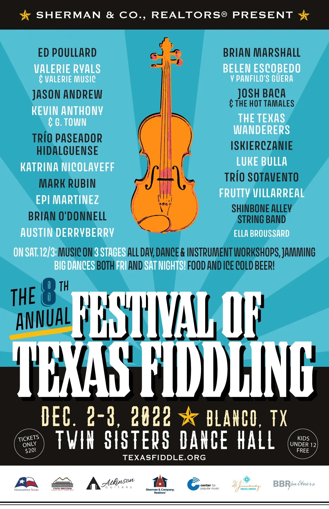 Schedule — Festival of Texas Fiddling