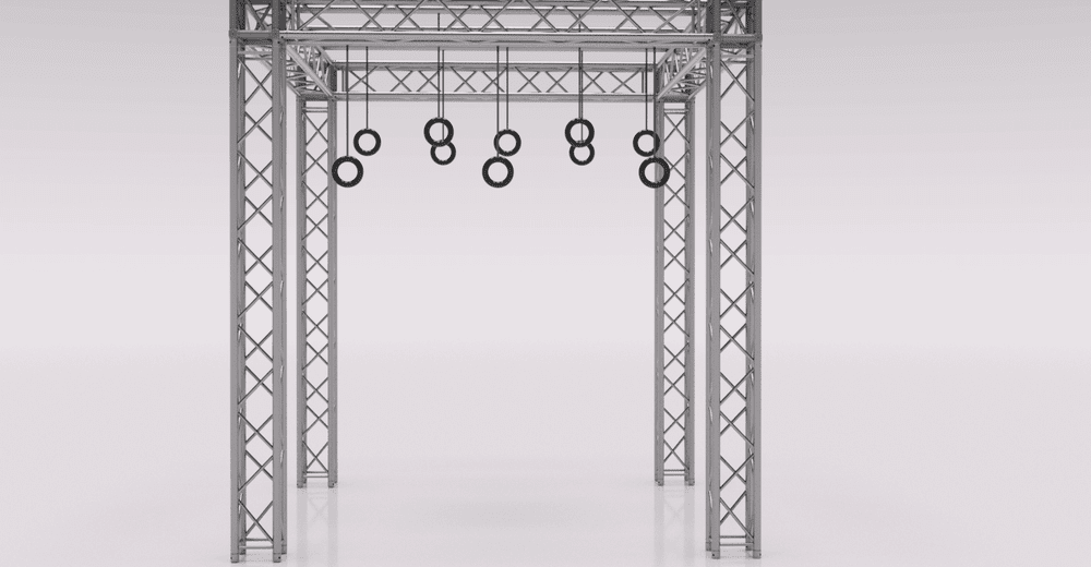 The Floating Bridges - A Hanging Ninja Warrior Obstacle