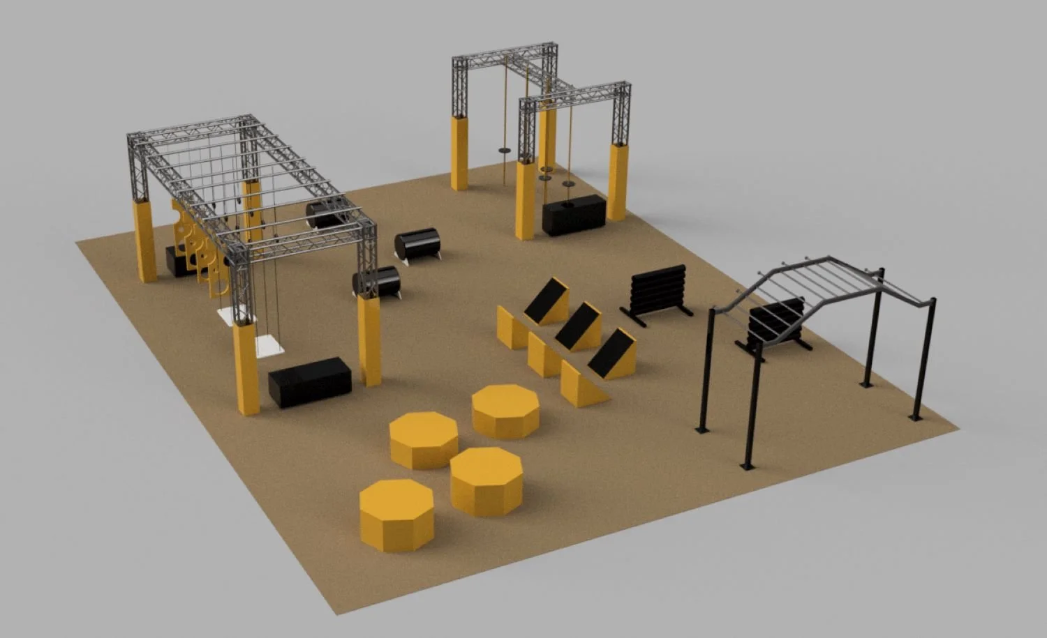 The Junior Ninja Warrior Complete Obstacle Course