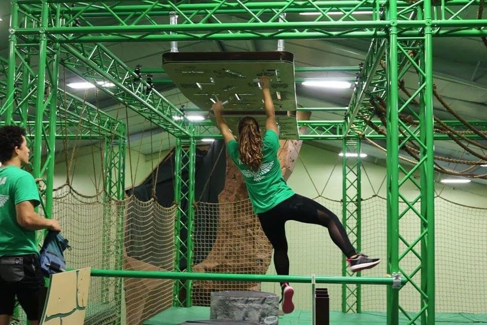 Wall Mounted Monkey Bars - Ninja Warrior Hanging Obstacle