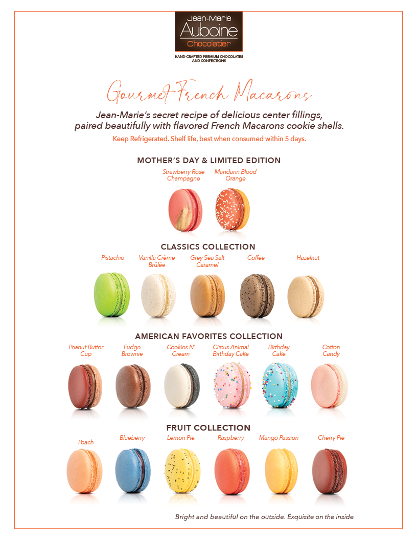 French Macarons Flavor Guide — Jean-Marie Auboine Chocolatier
