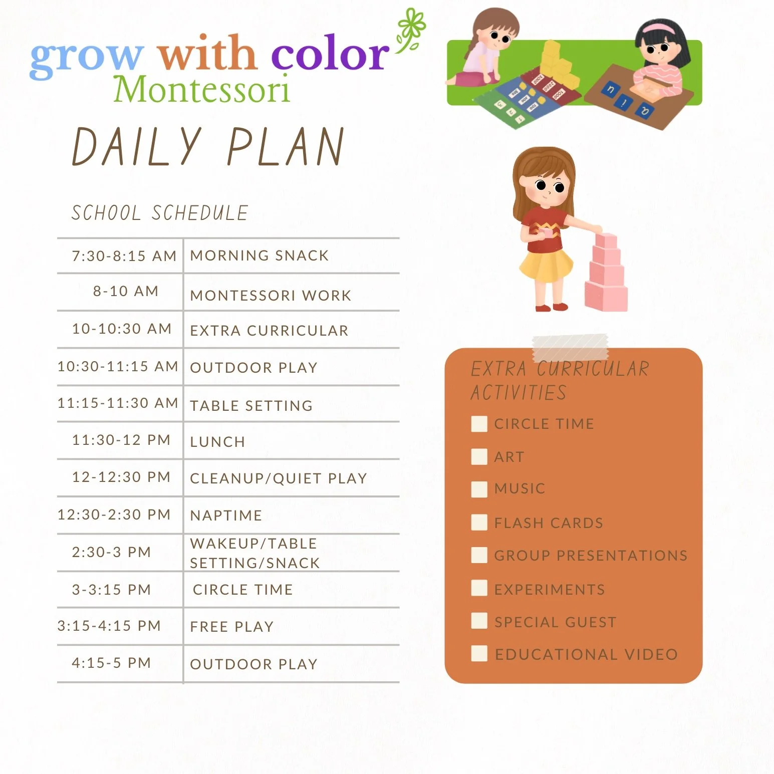 Montessori School — Grow With Color