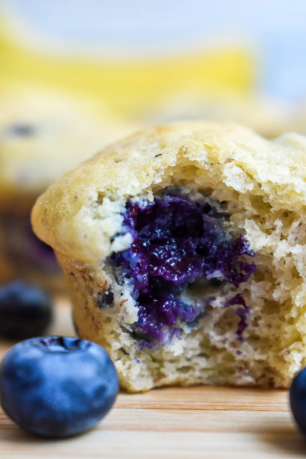 Mini Vegan Blueberry Banana Muffins — Ana's Way