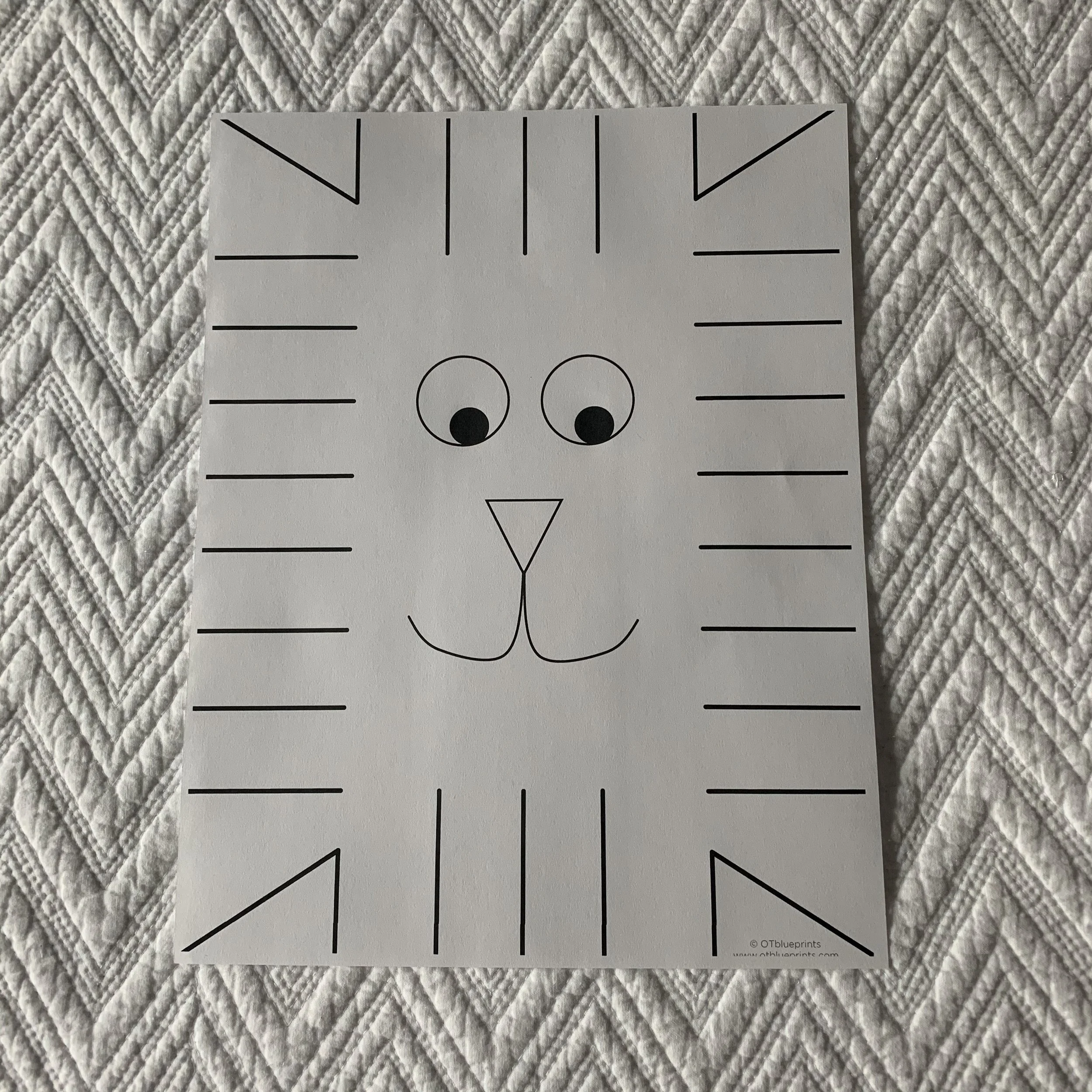 Lion Cutting Activity — OTblueprints