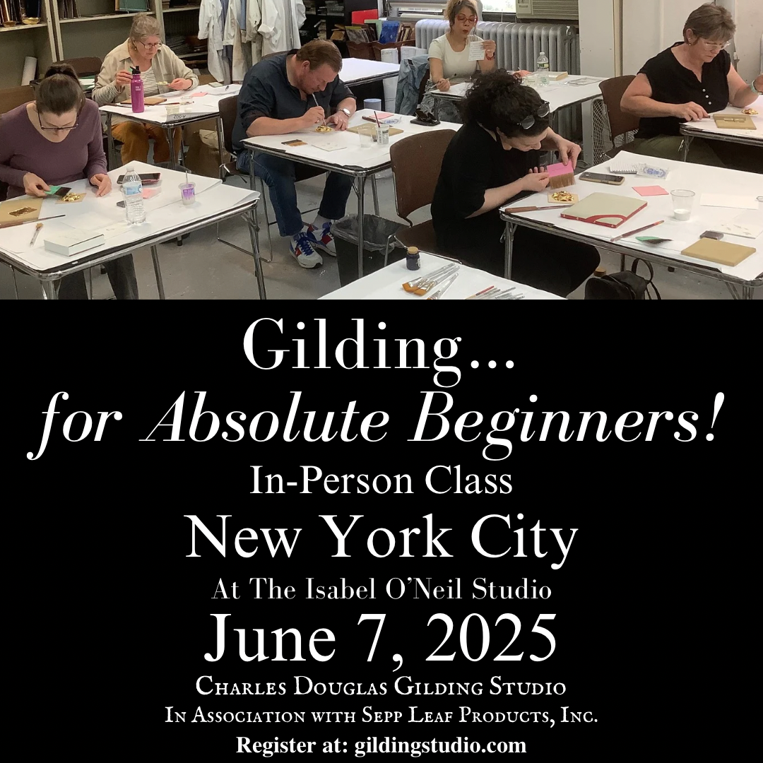 Gilding Classes — CHARLES DOUGLAS GILDING STUDIO