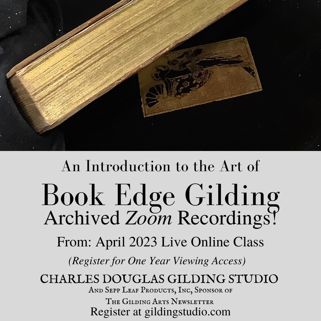 Gilding Classes — CHARLES DOUGLAS GILDING STUDIO