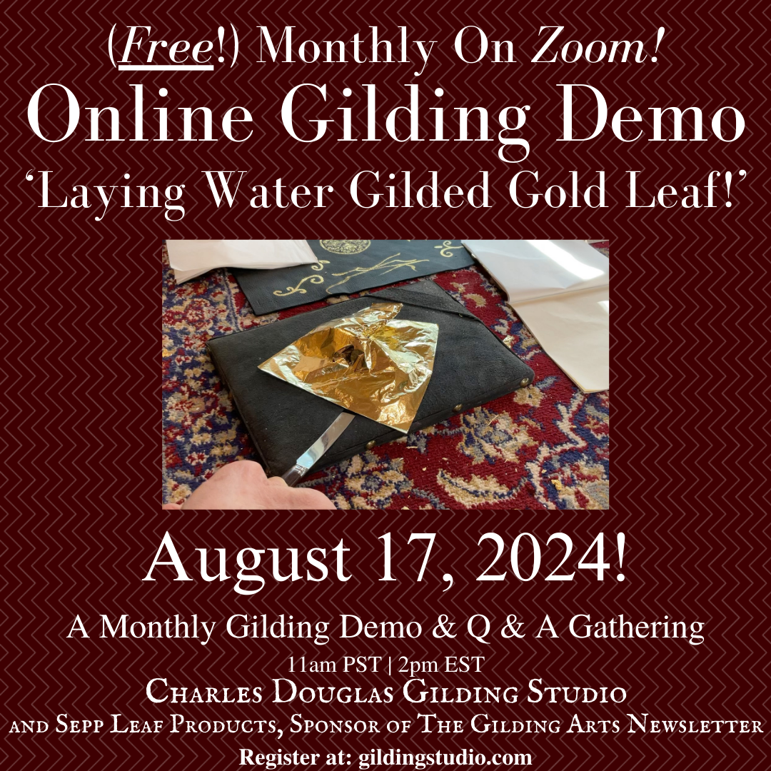 Gilding Classes — CHARLES DOUGLAS GILDING STUDIO