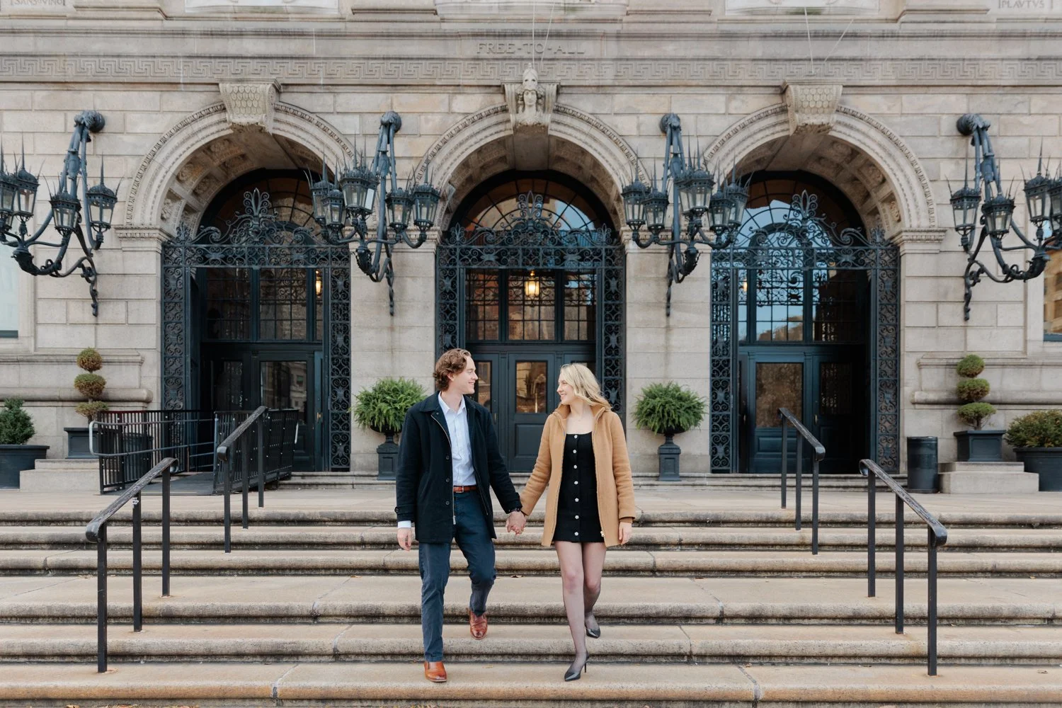 Boston Public Library Engagement Session — photos by annalee