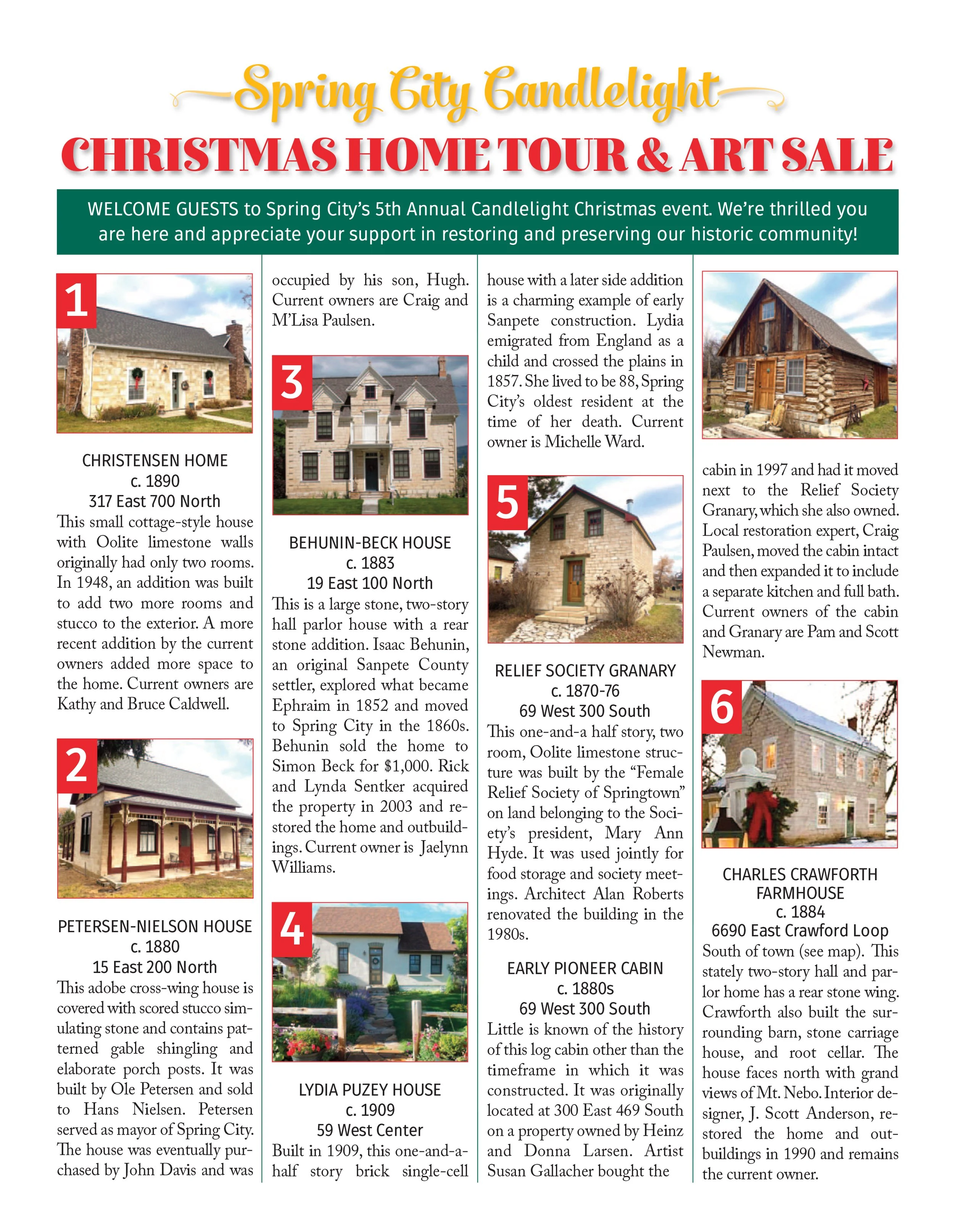 Candlelight Christmas — Friends of Historic Spring City