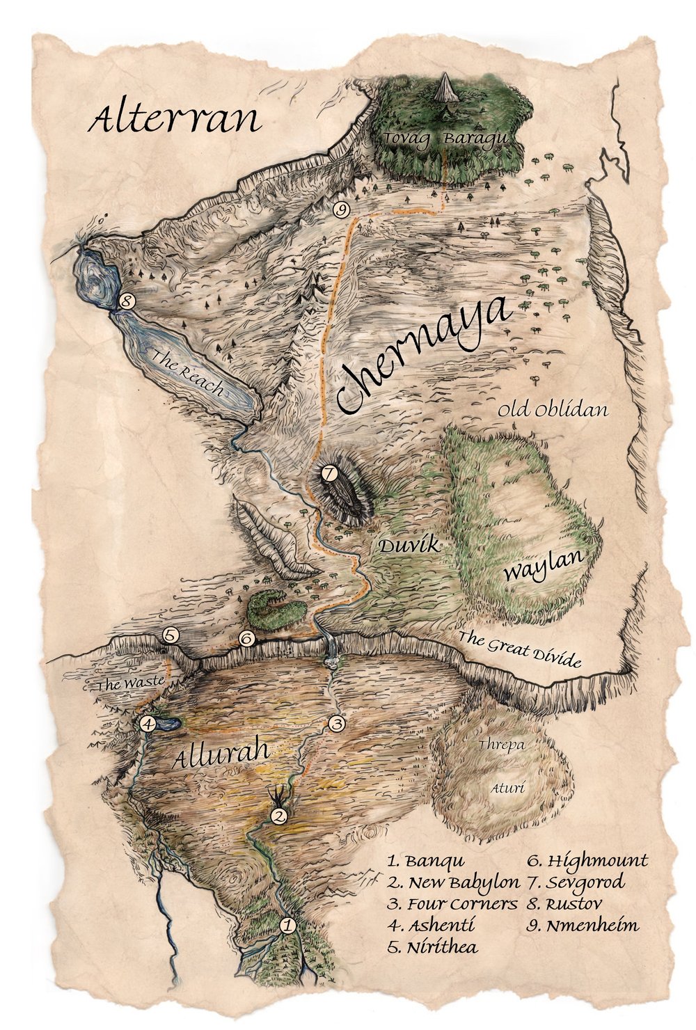 Approaching the finish, a look at the map for this illustrated fantasy ...
