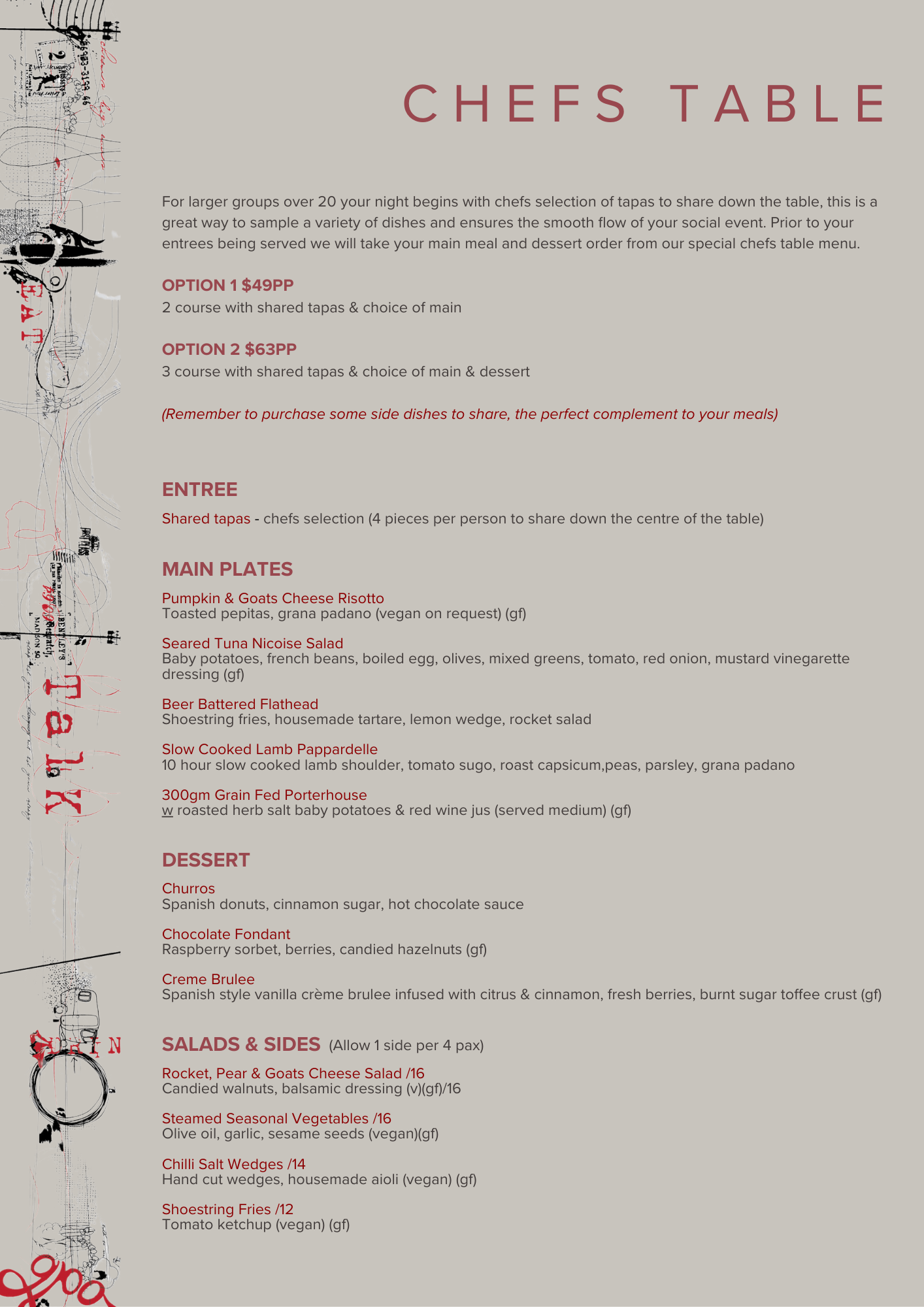 Menu — Join Our Team