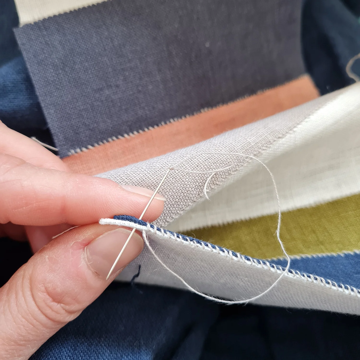 No Away | Contemporary Hand-Stitched Textile Artwork | Natural Dyes ...