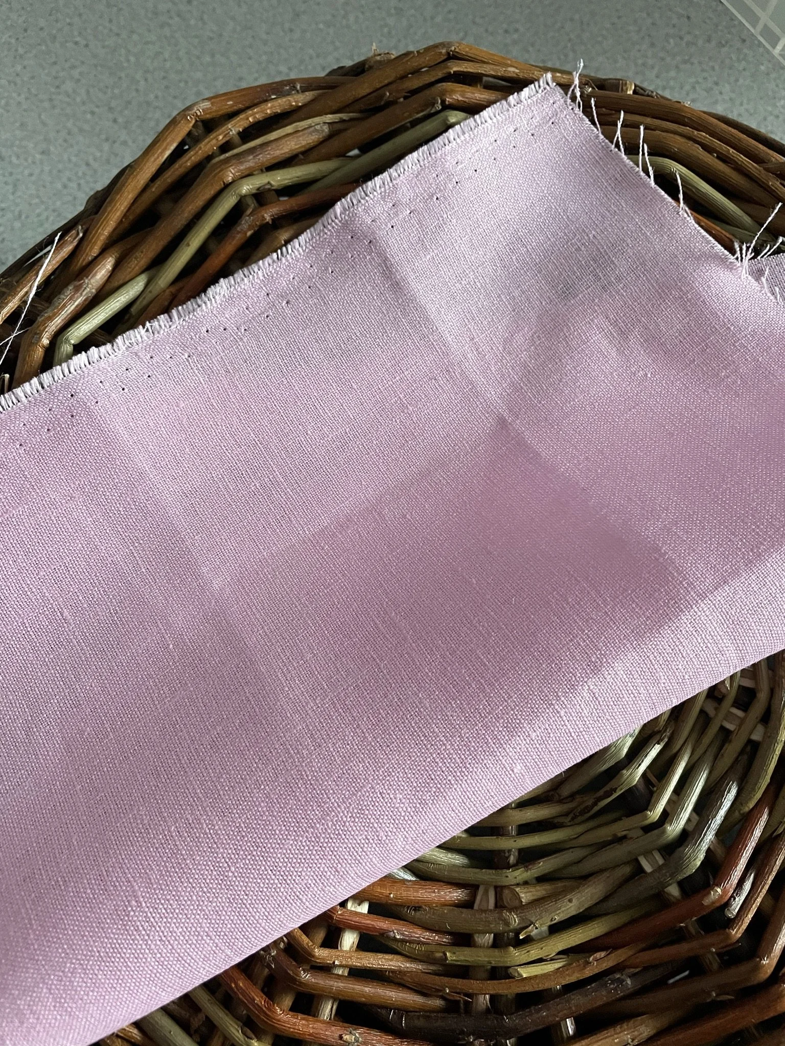 Mid-grey Irish linen fabric remnants — Linen Person