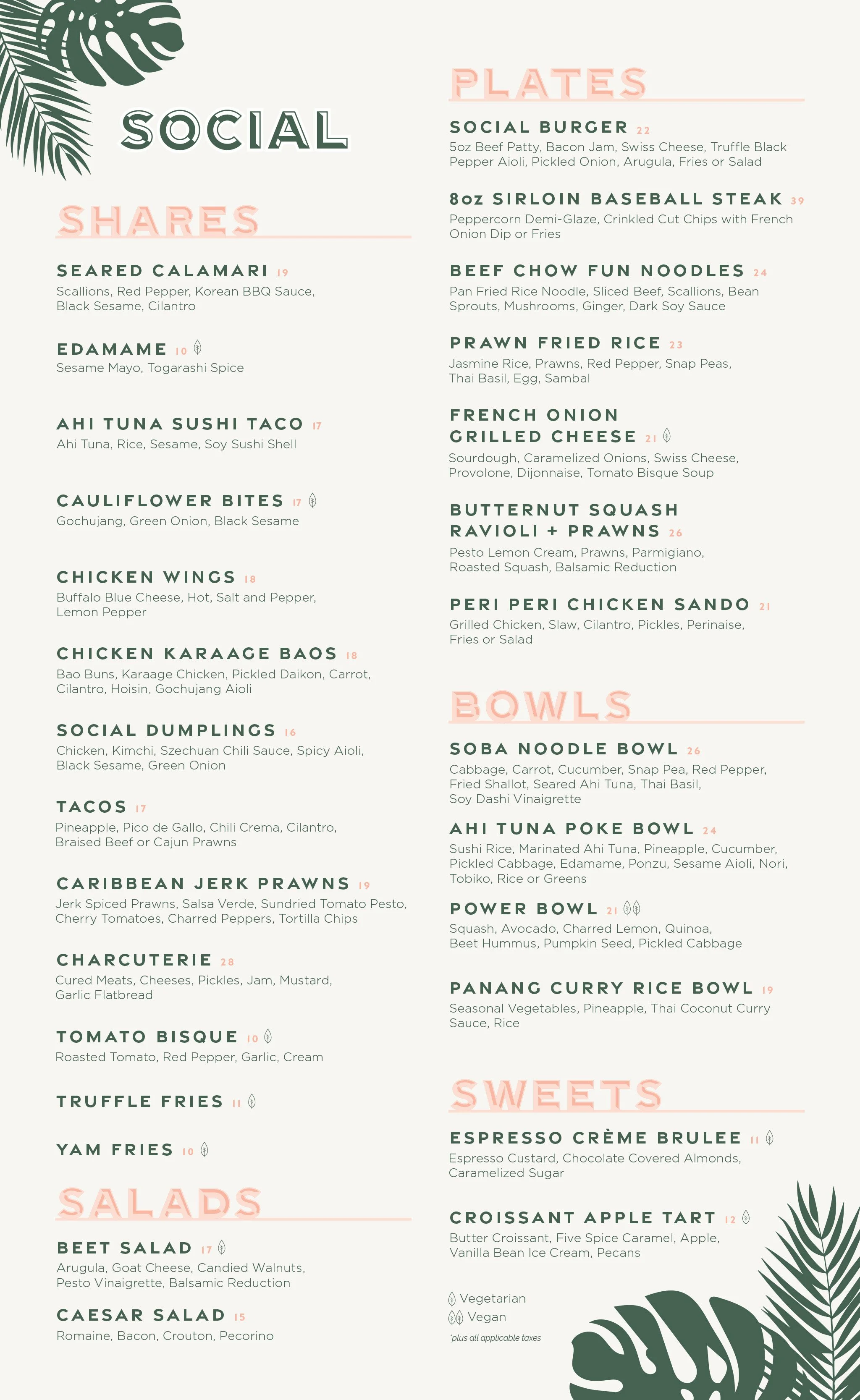 Menu — Social