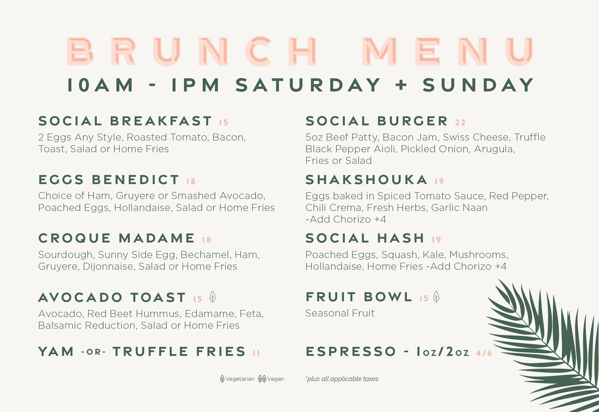 Menu — Social