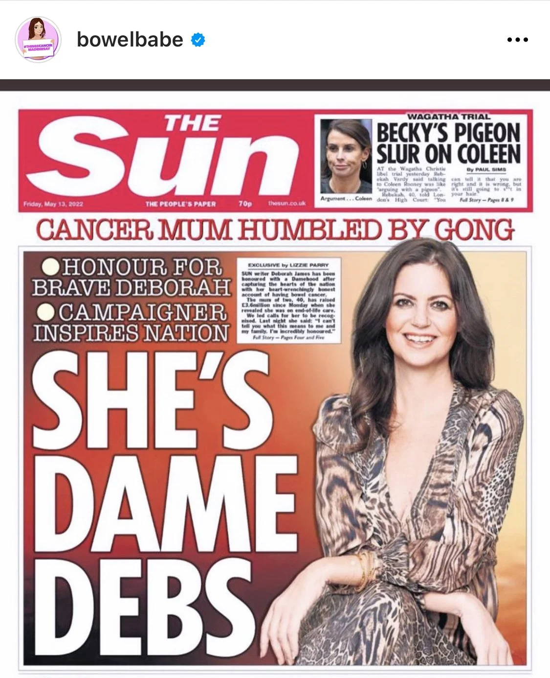 Thank you Dame Deborah — Rainbow Hunting