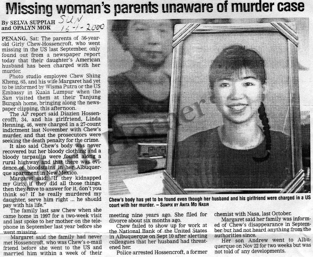 Hunting the killer story: Girly Chew — Gregg Olsen | Notorious USA ...