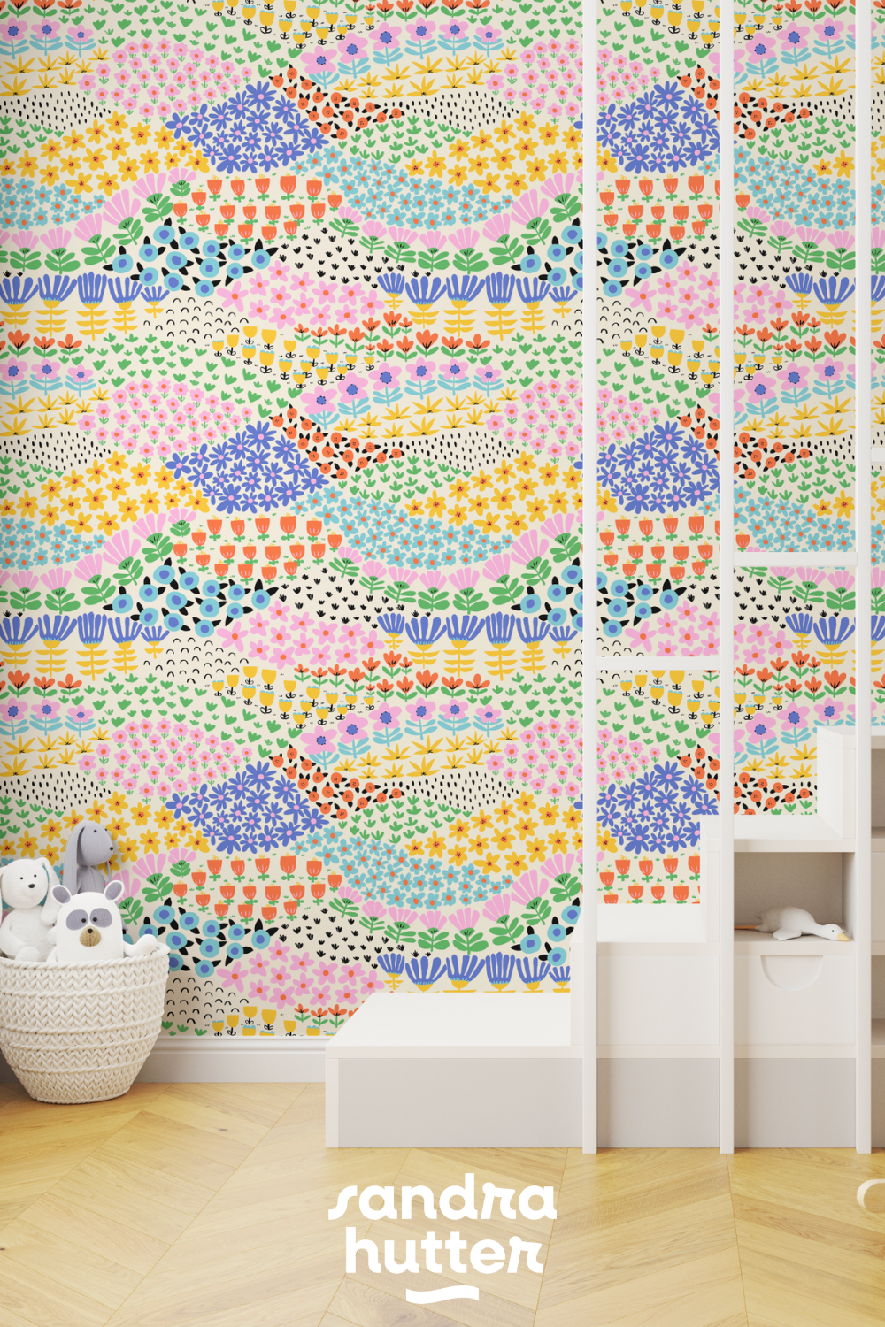 10 of the best bright and bold floral wallpapers for kids | Sandra Hutter
