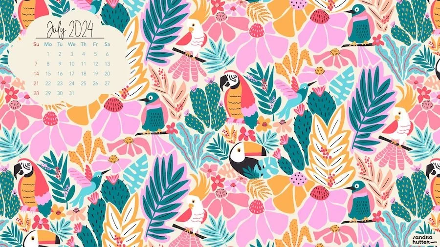 Free Zoom Background July 2024 | Sandra Hutter