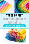 Types of Felt - Practical Guide to Felt Fabric | Fun Cloth Crafts ...