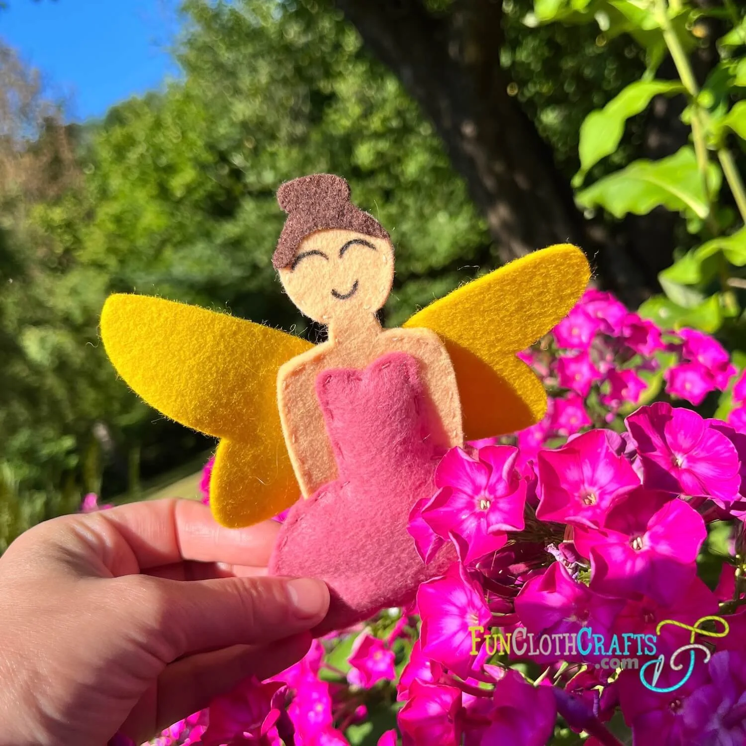 Free Pattern to Make a Simple Felt Fairy | Fun Cloth Crafts - Felt ...