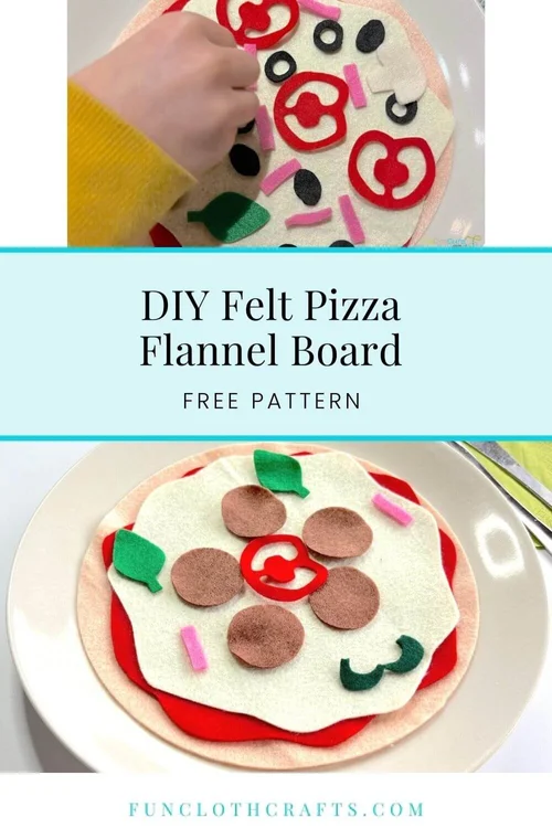 DIY Felt Pizza Flannel Board for Fun Play | Fun Cloth Crafts - Felt ...